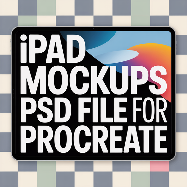 iPad Mockups PSD File for Procreate – 4 iPad Mockup Templates – Digita ...